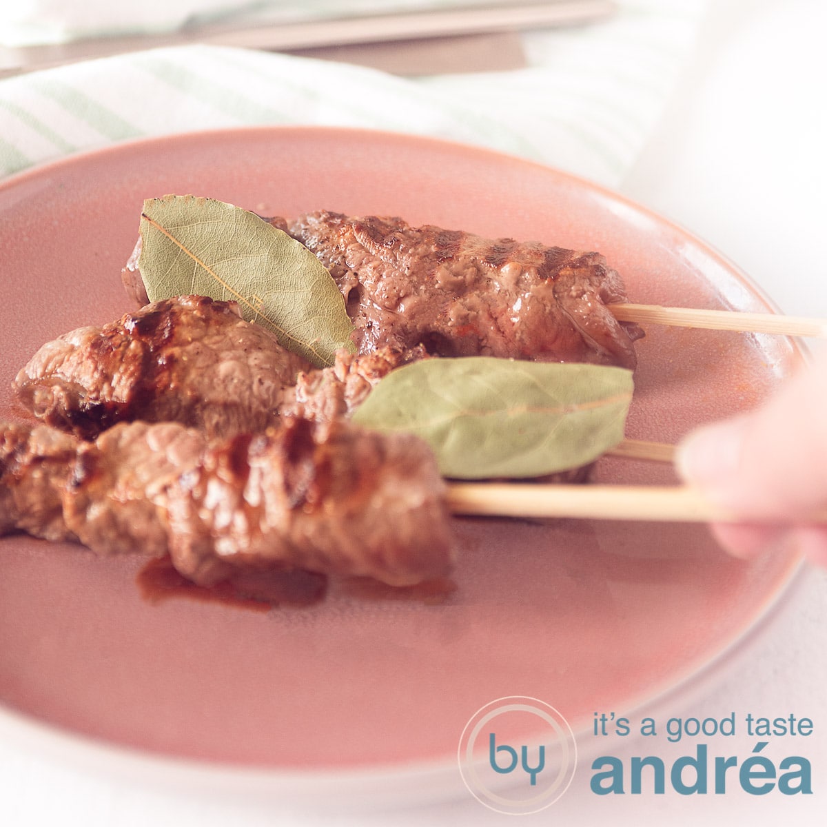 Portuguese Beef Skewers (Espetada Madeira) - By Andrea Janssen