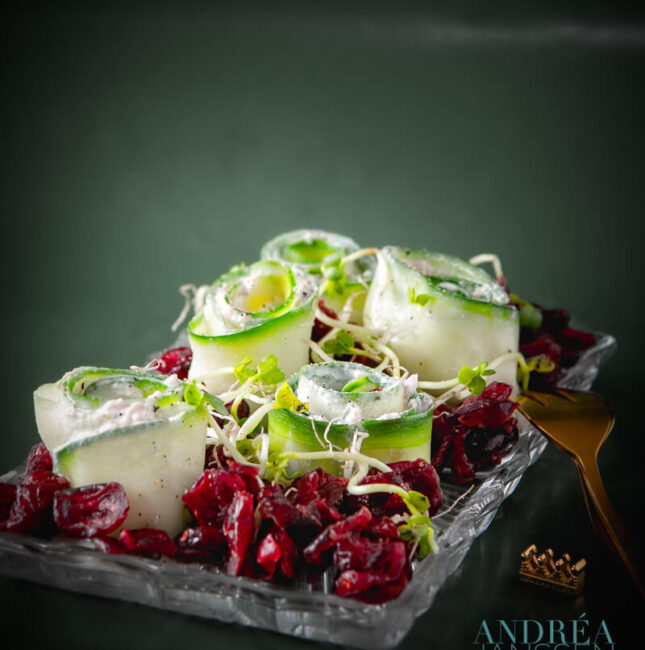 Komkommer met ham mousse - By Andrea Janssen