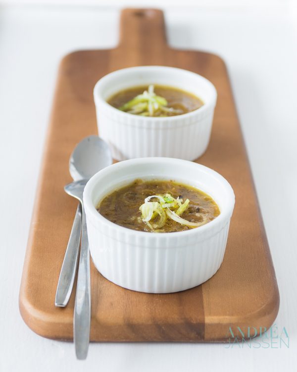 Vegetarische kool prei soep - By Andrea Janssen