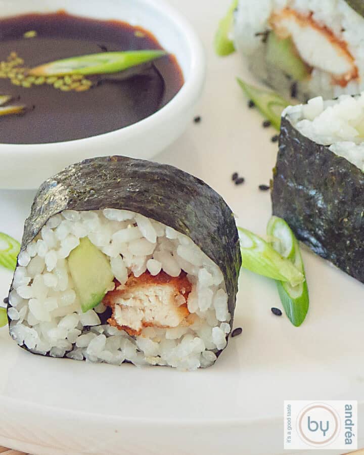 Sushi Met Komkommer En Krokante Kip - By Andrea Janssen