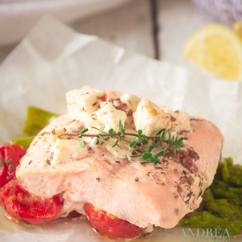 Zalm gerookt met thee en wasabi aardappel koekje - By Andrea Janssen