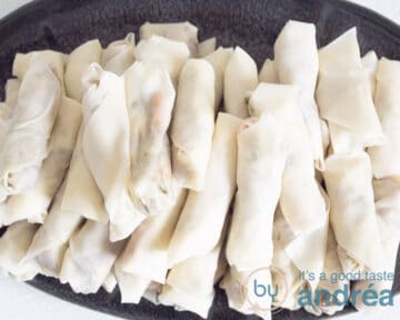 Mini Loempia's {Frituur en Airfryer recept} - By Andrea Janssen