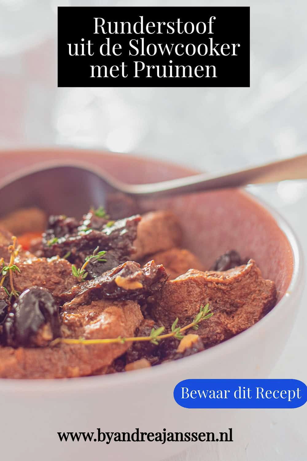 Runderstoof Uit De Slowcooker Met Pruimen - By Andrea Janssen