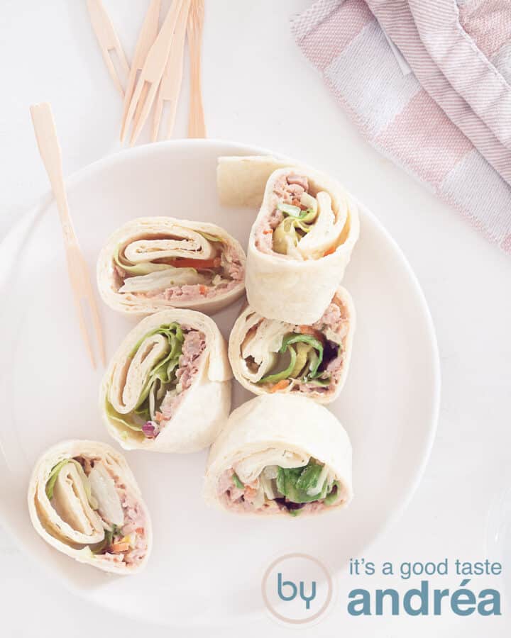 Tonijnsalade Wrap Hapjes - By Andrea Janssen