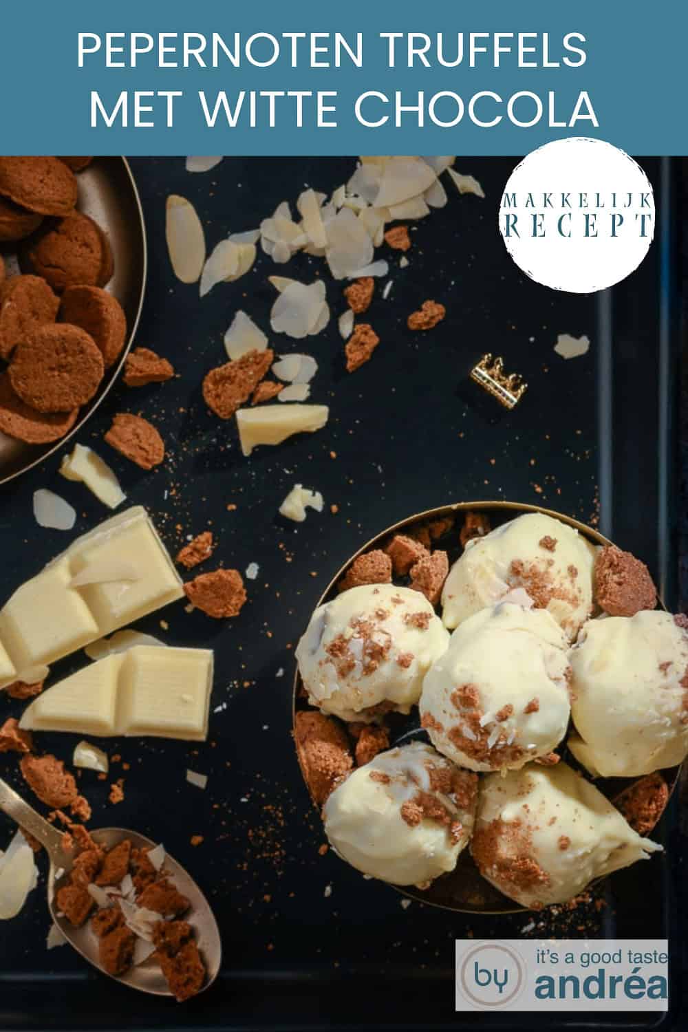 Pepernoten Truffels met Witte Chocola - By Andrea Janssen